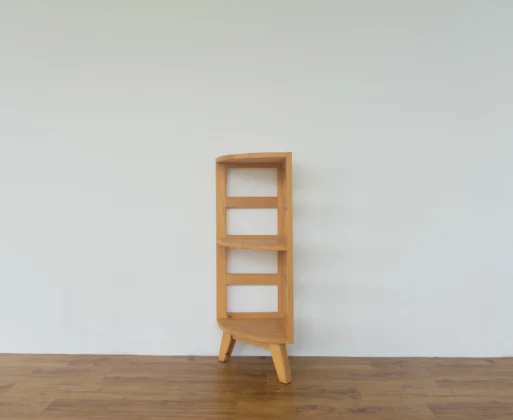 Rak Sudut Kayu Minimalis - Uwitan